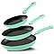 Amazon.com: Utopia Kitchen Nonstick Cookware 3 Piece Omelette Pan ...