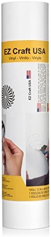 Amazon.com: EZ Craft USA Glossy White Adhesive Vinyl Roll – Huge Glossy ...