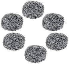 VK MART POOVAII Vessel Cleaning Scrubber Steel X6 : Amazon.in: Home ...