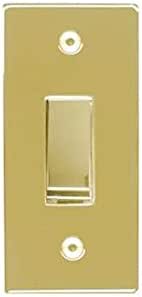 Architrave Switch 1 gang architrave switch Polished Brass : Amazon.co ...