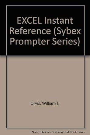Amazon.com: Excel Instant Reference (Sybex Prompter Series ...