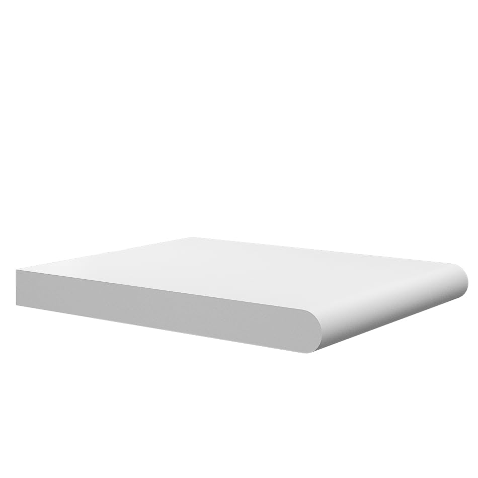 Bullnose MDF Window Board - 300mm x 25mm x 2400mm, White Primed ...