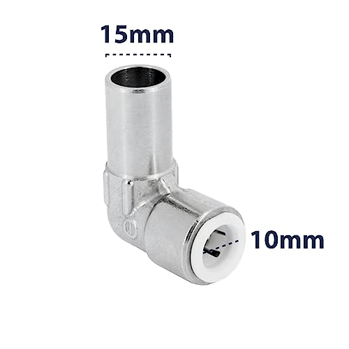 Pipestation Radiator Valve Pipe Reducer 15mm to 10mm Reducing 90 Elbow ...