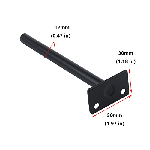 Snapklik.com : Antrader 4PCS Black Floating Shelf Brackets Blind Hidden ...