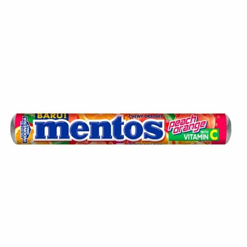Mentos Chewy Dragee Peach Orange Flavor 14 Rolls, 406g : Amazon.in ...