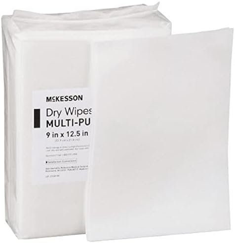 Amazon.com: McKesson Dry Cleaning Cloth Wipes 9 x 12.5. Case of 768 ...