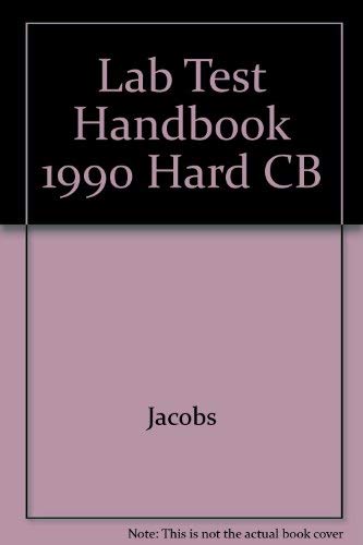 Laboratory test handbook: David S. Jacobs: 9780683043679: Amazon.com: Books