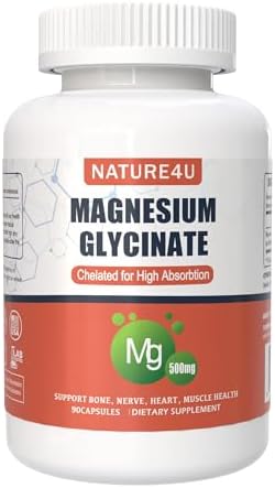 Amazon.com: Saver Supplements Magnesium Glycinate 500mg – High ...