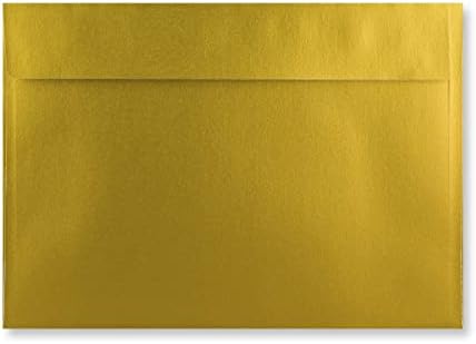 C5 Gold Metallic Envelopes x 25 : Amazon.co.uk: Stationery & Office ...