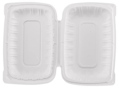Snapklik.com : TIYA Clamshell Food Containers - White Bulk 200 Pack ...