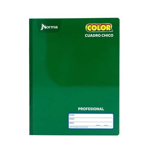 Libreta Norma Profesional Cosida 360° 100 Hojas Cuadro Chico (Verde ...