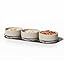 Amazon.com | LIBKEN Dip Serving Tray - Snack Platter Round - Ceramic ...