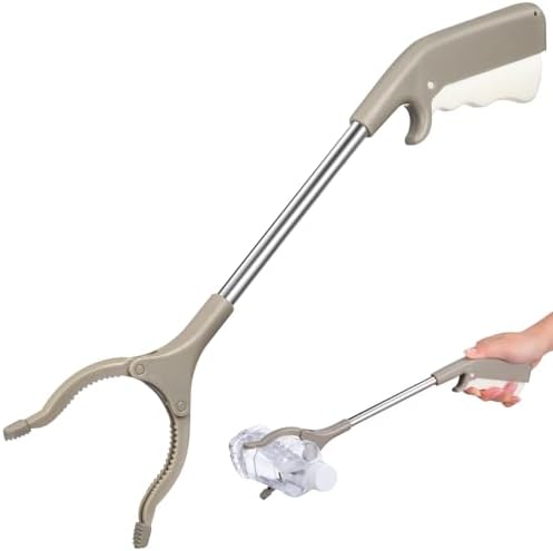 Amazon.com: Amosfun Grabber Reacher Tool Lightweight Trash Claw Reacher ...