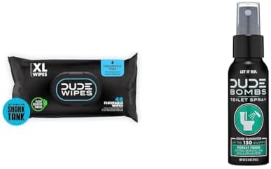 Amazon.com: DUDE Wipes - Flushable Wipes - 1 Pack, 48 Wipes - Unscented ...