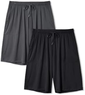 DAVID ARCHY Cloud-Soft Bamboo Rayon Pajama Shorts for Men — Ultra ...