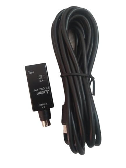 PLC Communication Cable FX-USB-AW USB to RS422 Adapter for FX3U FX3G ...
