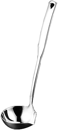Amazon.com: Hvanam Kitchen Soup Ladle 304 Stainless Steel Punch Metal ...