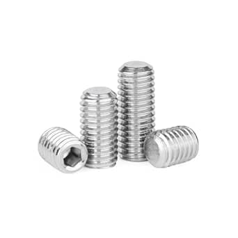 100pcs M3 x 8mm Hex Socket Grub Screw,304 Stainless Steel Coarse Thread ...