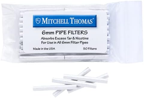 Amazon.com: 1 Pack of 50 Mitchell Thomas 6mm Paper Filters for Pipes or ...