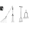Amazon.com : VIVOSUN 2-Pack Leaf Rake Set, Adjustable Garden Camping ...