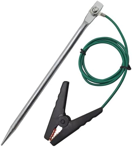 Portable Grounding Rod with 4ft 12AWG UL Listed Grounding Wire with ...