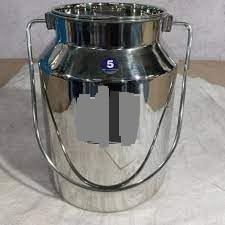 Buy Steel Milk Pot With Handle and Lid - Container in 2, 5, 12, 15, 20 ...