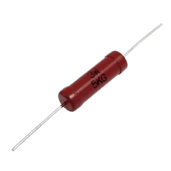 uxcell Red Shell High Voltage Bar Glass Glaze Film Resistor 3W 5K Ohm ...