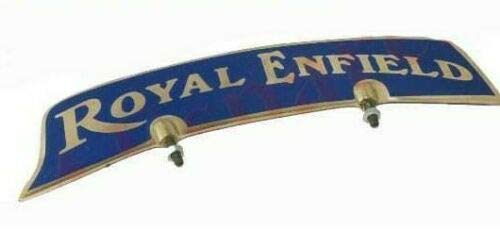 Kohli Bullet Accessories - Front Mudguard Brass Number Plate for Royal ...