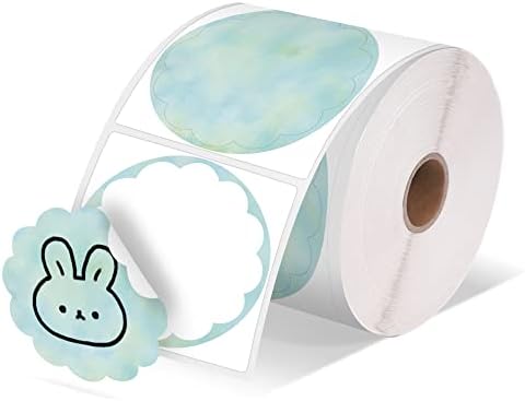 Amazon.com : Memoking 2” Wavy Thermal Labels - Flower Shape Sticker ...