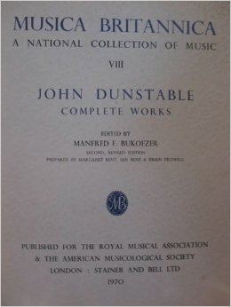 John Dunstable Complete Works. Musica Britannica VIII: unknown author ...