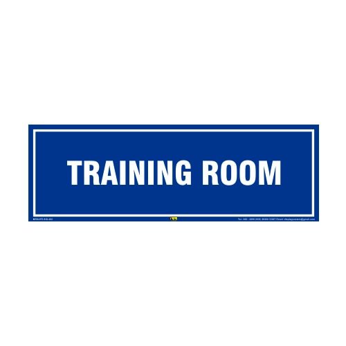 Mr. Safe - Training Room Sign Hard Plastic Lamination 12 Inch X 4 Inch ...