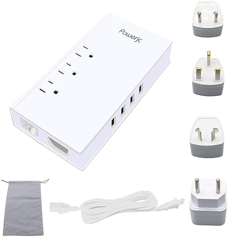 Amazon.com: Voltage Converter Adapter Step Down 220V to 110V AC Output ...