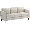 Amazon.com: Mellow HANA Modern Linen Fabric Loveseat / Sofa / Couch ...