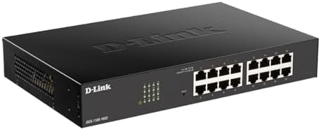 D-Link Ethernet Switch, 16 Port Easy Smart Managed Gigabit Network ...