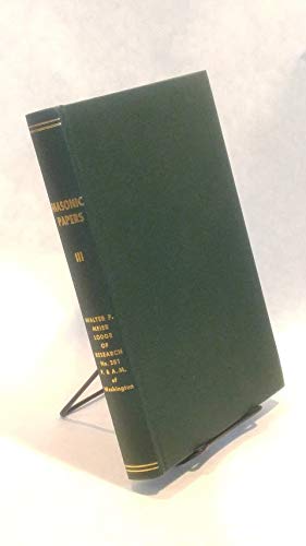 MASONIC PAPERS III: Committee on Publications: Amazon.com: Books