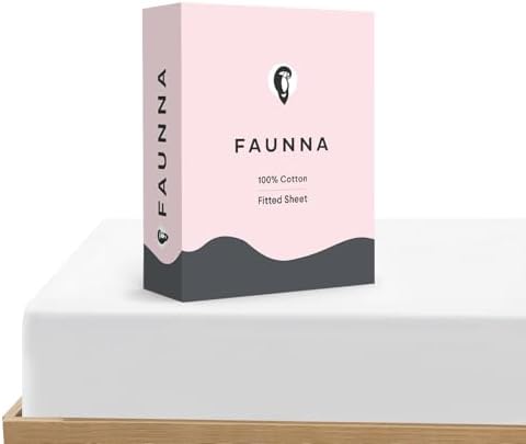 Amazon.com: FAUNNA 100% Cotton Twin Size 800TC Fitted Sheet, Deep ...