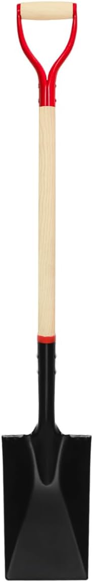 Amazon.com: VNIMTI Spade Shovel for Digging, Heavy Duty Spade Shovel with Wooden D-Handle ...