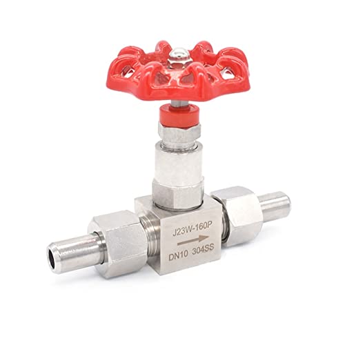 J23W-160P Needle Valve Stainless Steel 304 Welded Needle Valve Stop Valve 1Pcs ( Size : DN25 ...