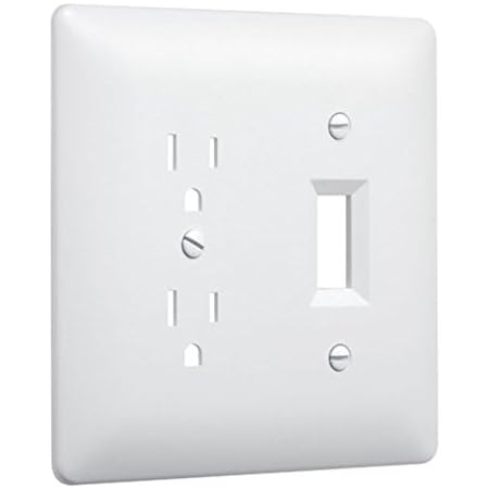 TayMac 4400W Paintable Double Toggle Light Switch Wall Plate Cover ...