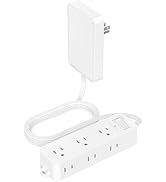 Amazon.com: Flat Multi Plug Extender with 3 USB Wall Charger(1 Type C ...