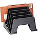 Amazon.com: Desktop File Organizer, 5 Compartments Office Inclined Desk ...