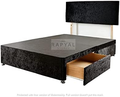 Rapyal Sleep Reinforced Heavy Duty Divan Bed (CHARCOAL FABRIC DIVAN BED ...