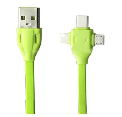 IGADG 3 in 1 USB Cable with Glowing LED - Green : Amazon.in: Computers ...