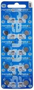 Amazon.com: Renata 396 SR726W Batteries - 1.55V Silver Oxide 396 Watch ...