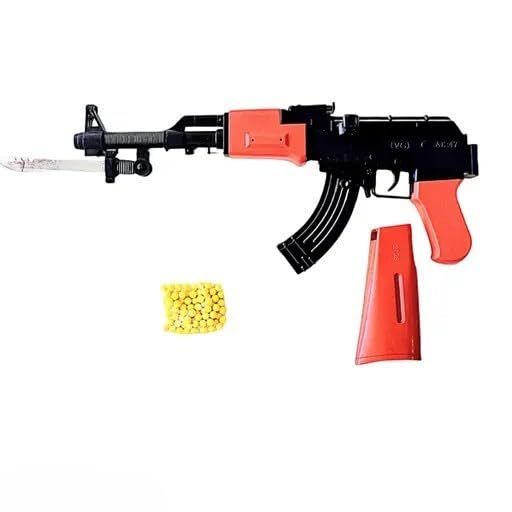 The Flying Tree Realistic AK-47 Toy Gun with 500 Soft Bullets | Battery ...
