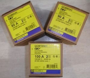 Square D Buyers Choice QOM80VH QOM90VH or QOM100VH Main Circuit Breaker ...