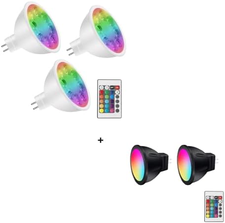 Noobibaba Color Changing LED Bulbs RGBW Bulb MR16 and MR11 - Amazon.com