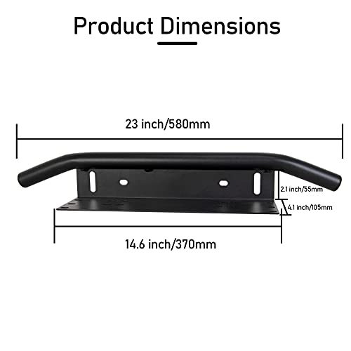 Snapklik.com : Universal Led Light Bar Mounting Bracket Front License ...