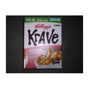 Amazon.com: Kellogg's Krave Chocolate Cereal - 29.8oz Box: Cold ...