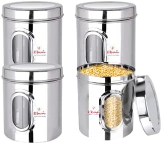 Ebun Stainless Steel See Through Transparent Container | Multipurpose ...